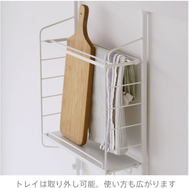 平安伸銅工業 SPLUCE 突っ張りキッチンラック スリムポールラック ハンガーset ホワイト Mサイズ SPL-2 - E:kitchen pro